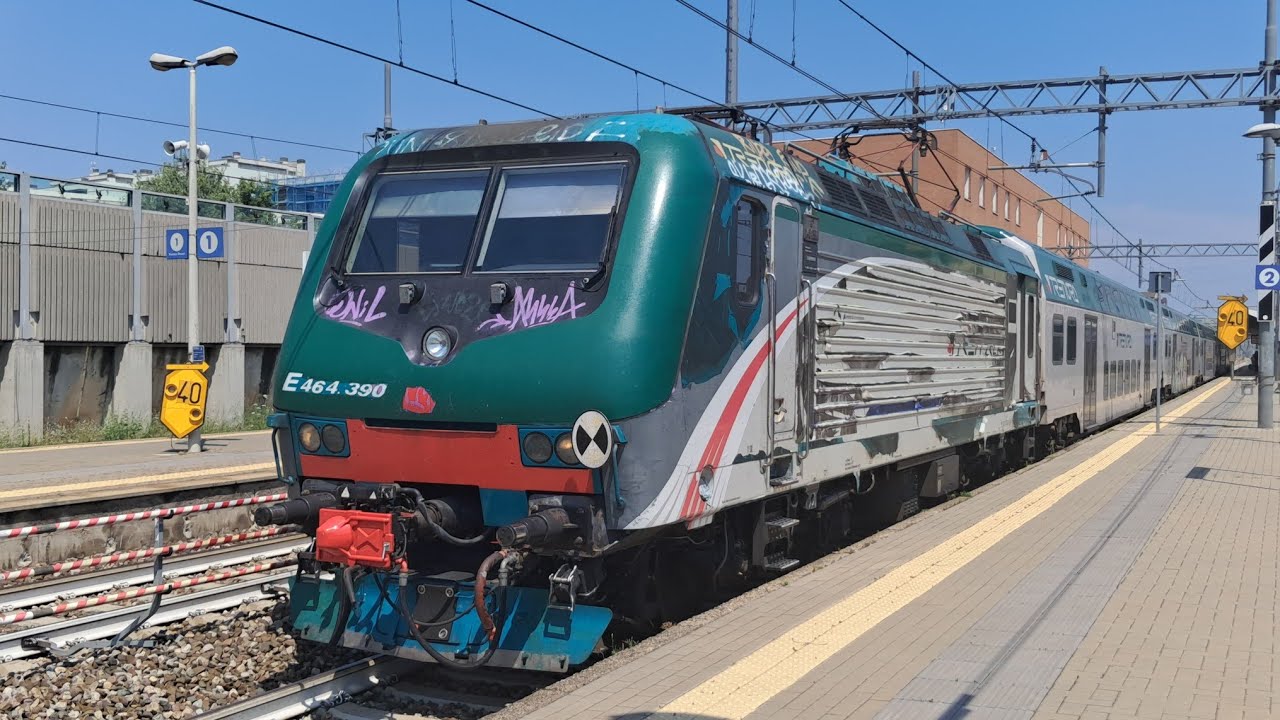 TRENI sulla MILANO - VENEZIA | STAZIONE di PIOLTELLO LIMITO - YouTube