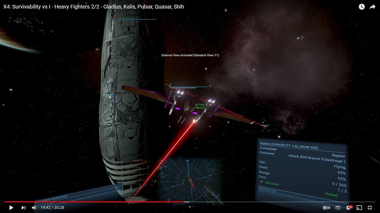 X4: Survivability vs I - Heavy Fighters 2/2 - Gladius, Kalis, Pulsar ...