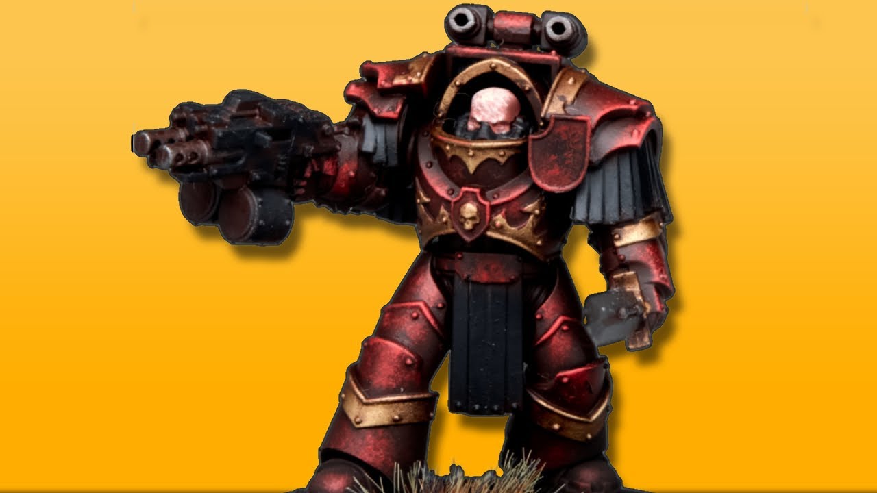 How to Paint Blood Angels Fast with a Sponge and Streaking Grime - YouTube
