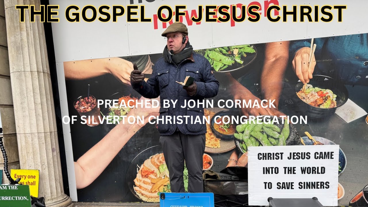 GOSPEL preaching on ARGYLE Street in GLASGOW by John Cormack of ...