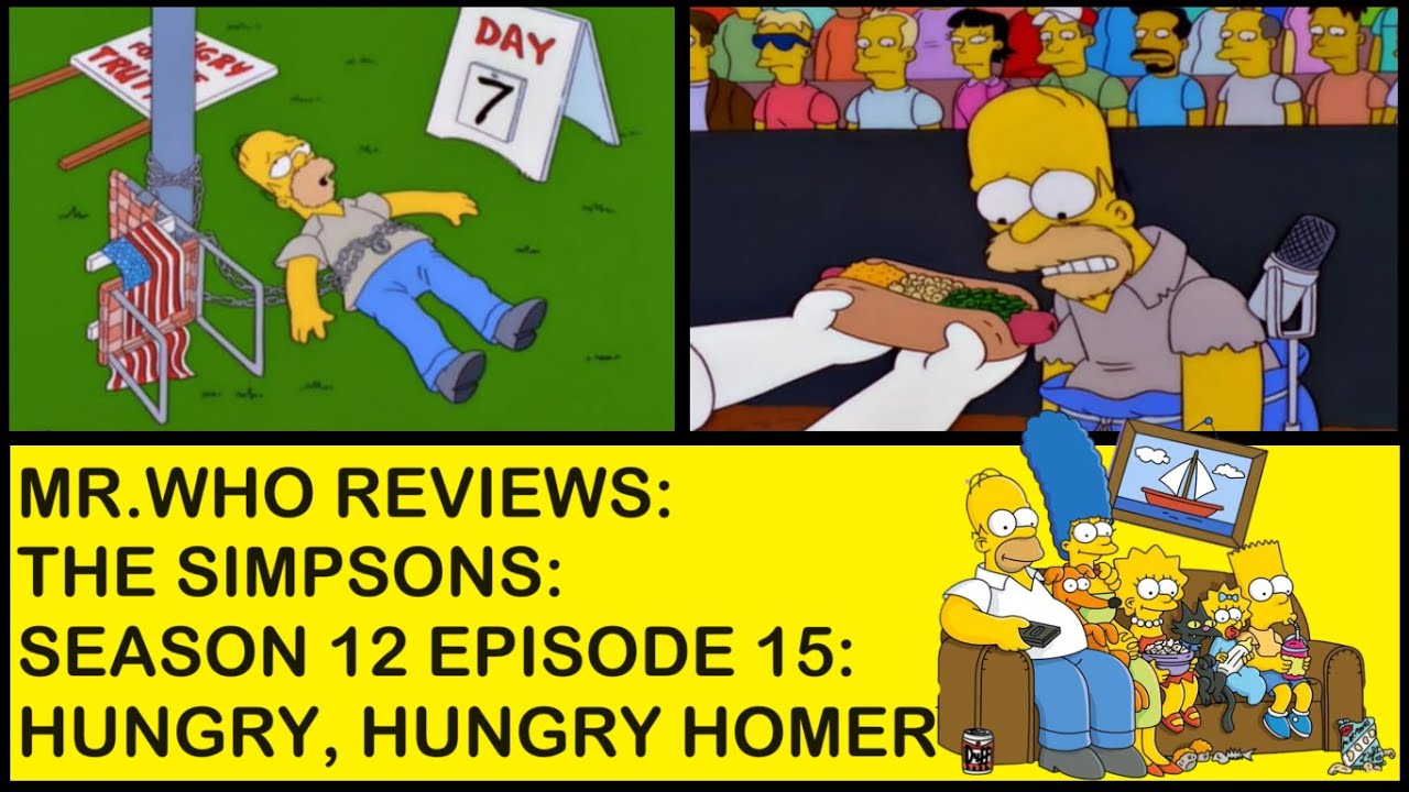 Mr.Who Reviews - The Simpsons - Season 12 Episode 15 - Hungry, Hungry ...