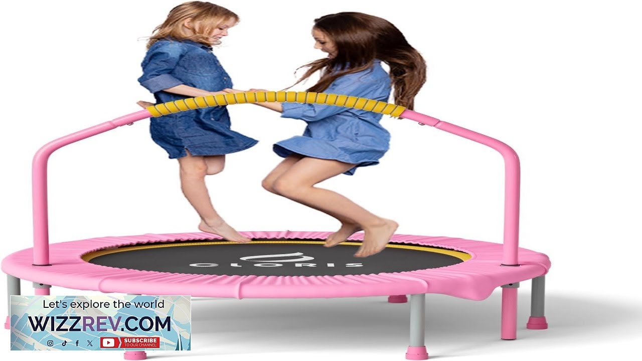 CLORIS 38in/40in/48in Folding Trampoline Mini Rebounder Fitness ...