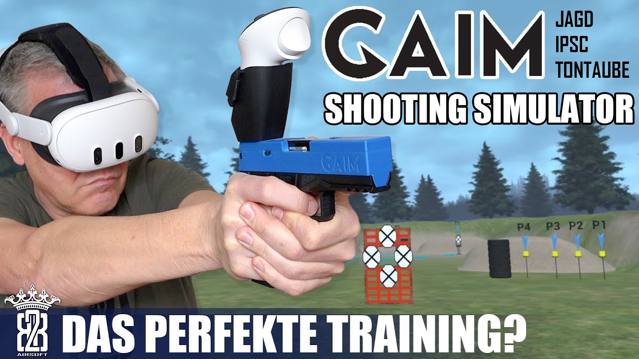 GAIM VR Shooting Simulator Jagd, IPSC, Tontaube trainieren META Quest ...
