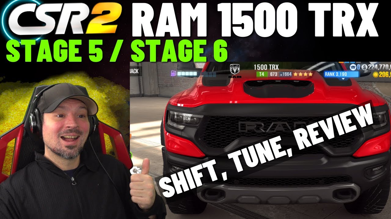 CSR2 Ram 1500 TRX How To Drive, Shift Tune Review live racing setup ...