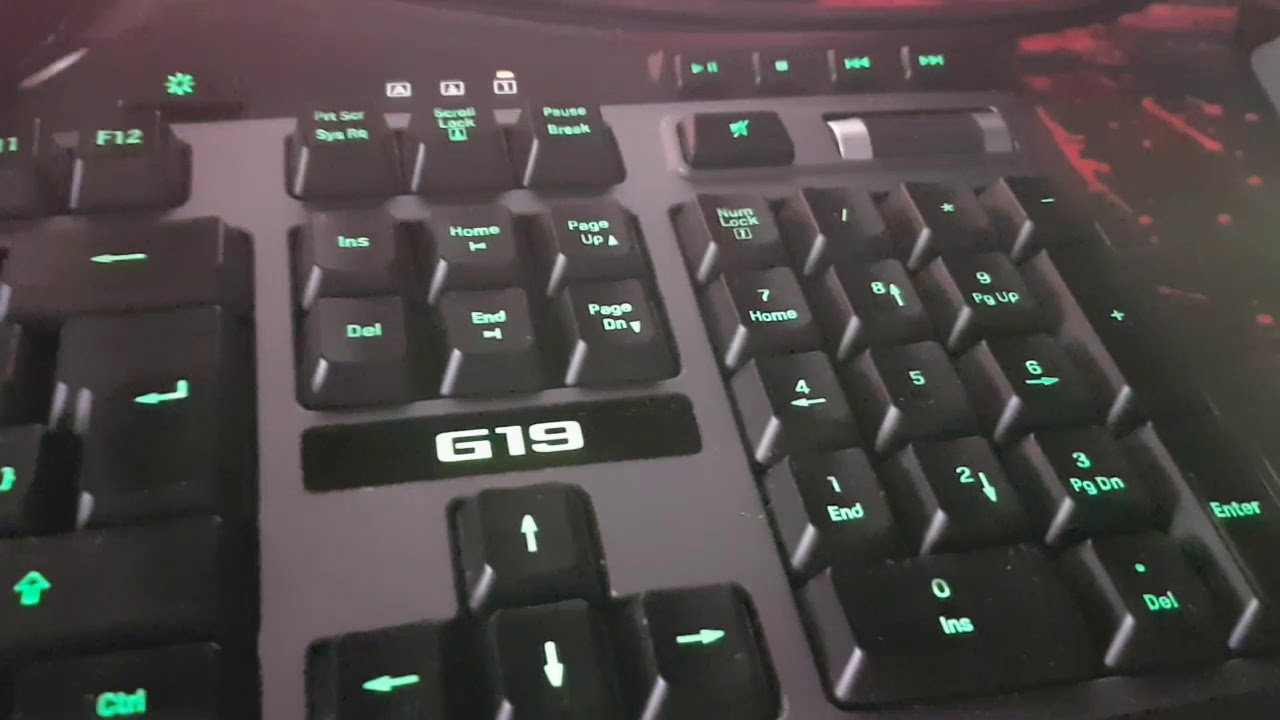 logitech G19 sys applet - YouTube