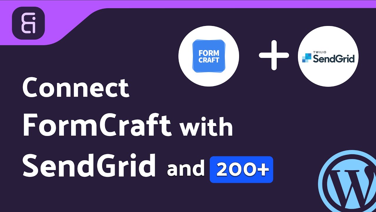 Integrating Formcraft With Sendgrid Step By Step Tutorial Bit Integrations Youtube