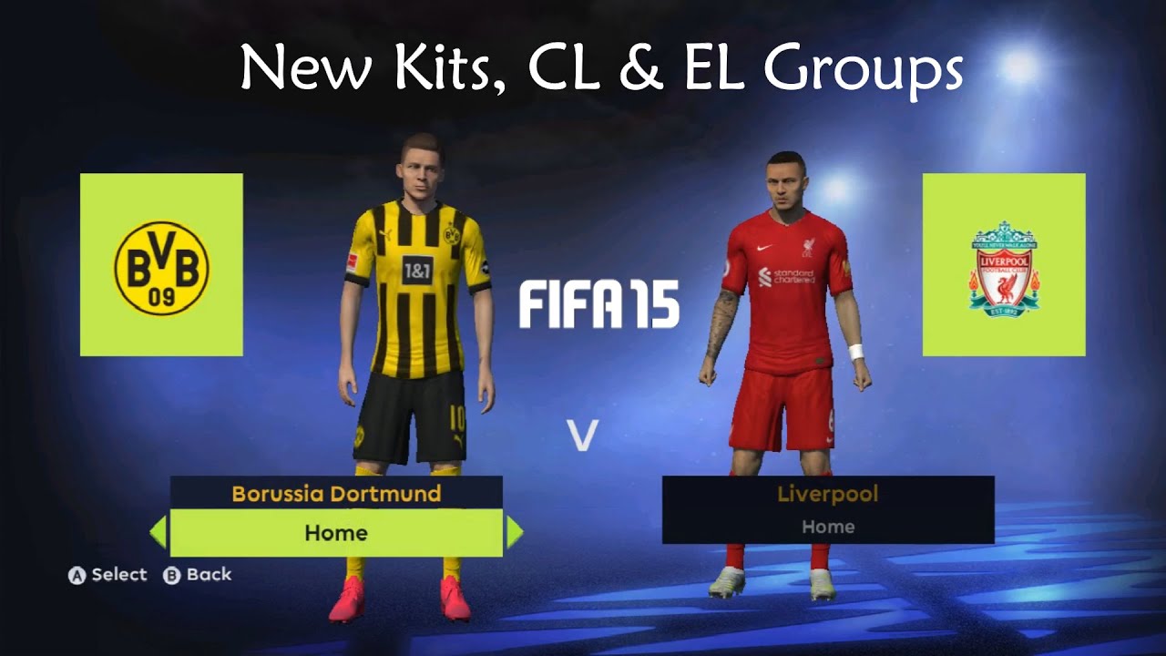 FIFA 15 - Modded Edition - New Kits, Champions League & Europe League ...