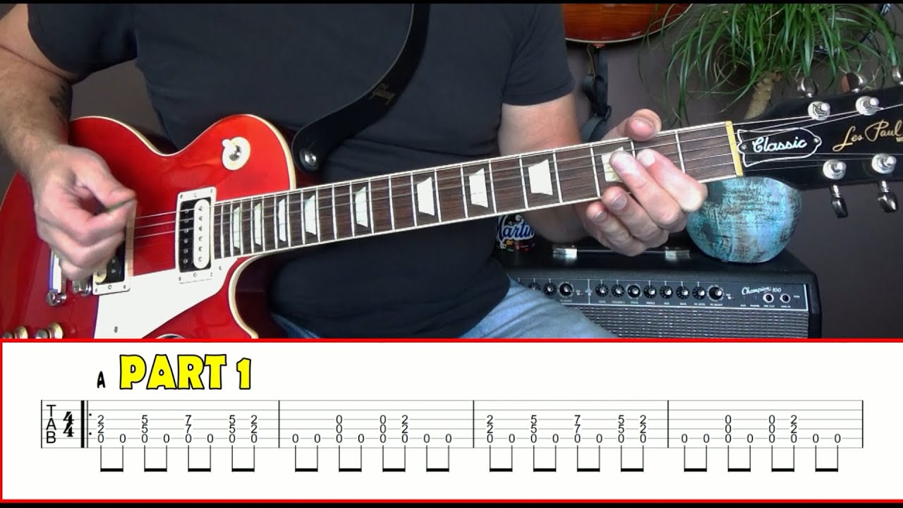 How to play a Blues Rock #2 - Guitar Beginner Tutorial - YouTube