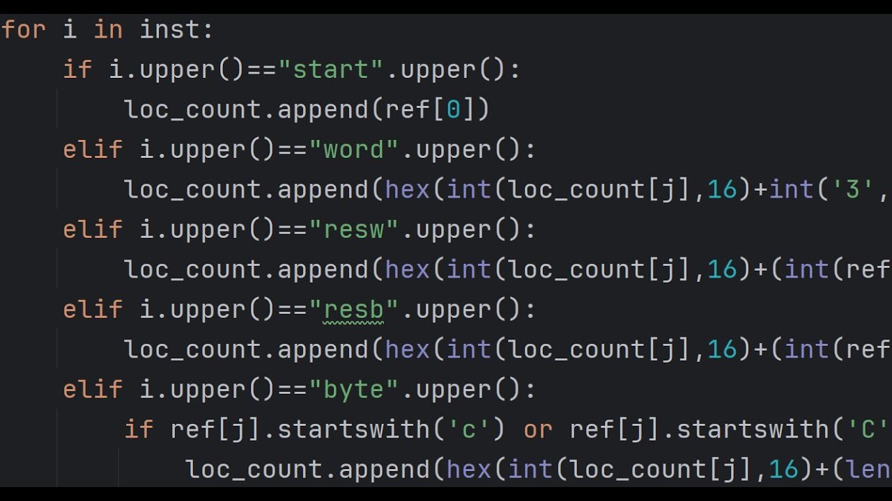 SIC Assembler Project | Python | Part 2 - YouTube