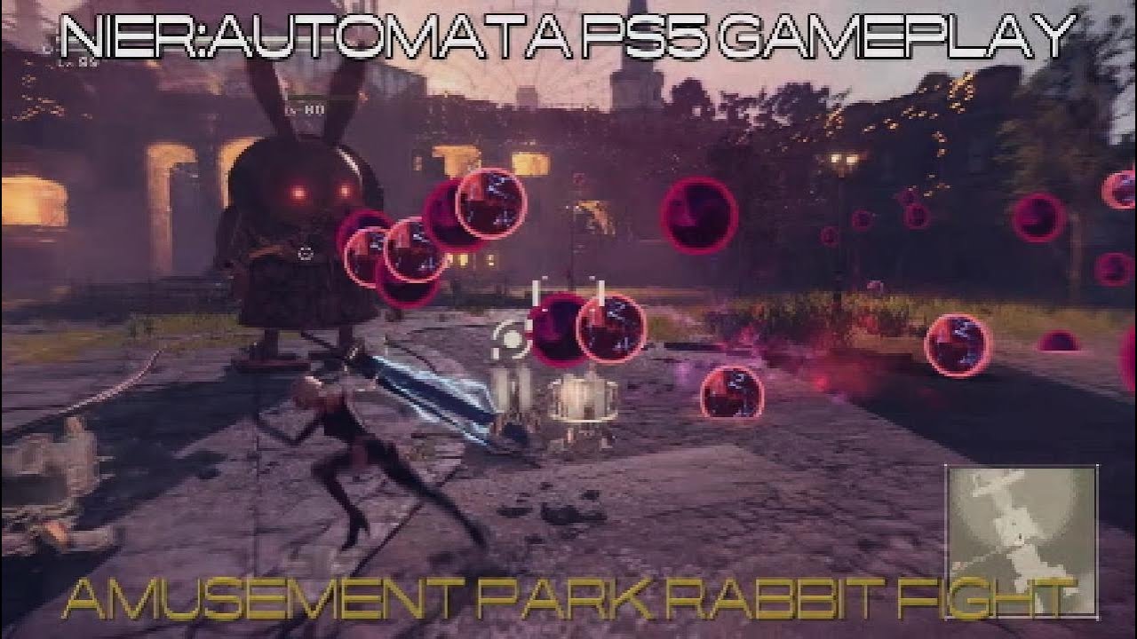 NieR: Automata PS5 Gameplay C - Amusement Park Rabbit Fight - YouTube
