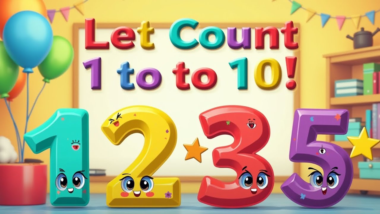 Counting Fun: Learn 1-10 with Colorful Animation! - YouTube