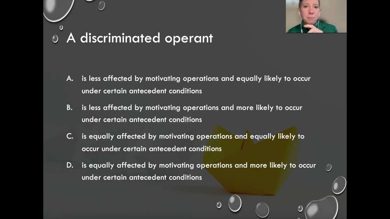 G.13 Identify examples of stimulus discrimination Q1 - YouTube