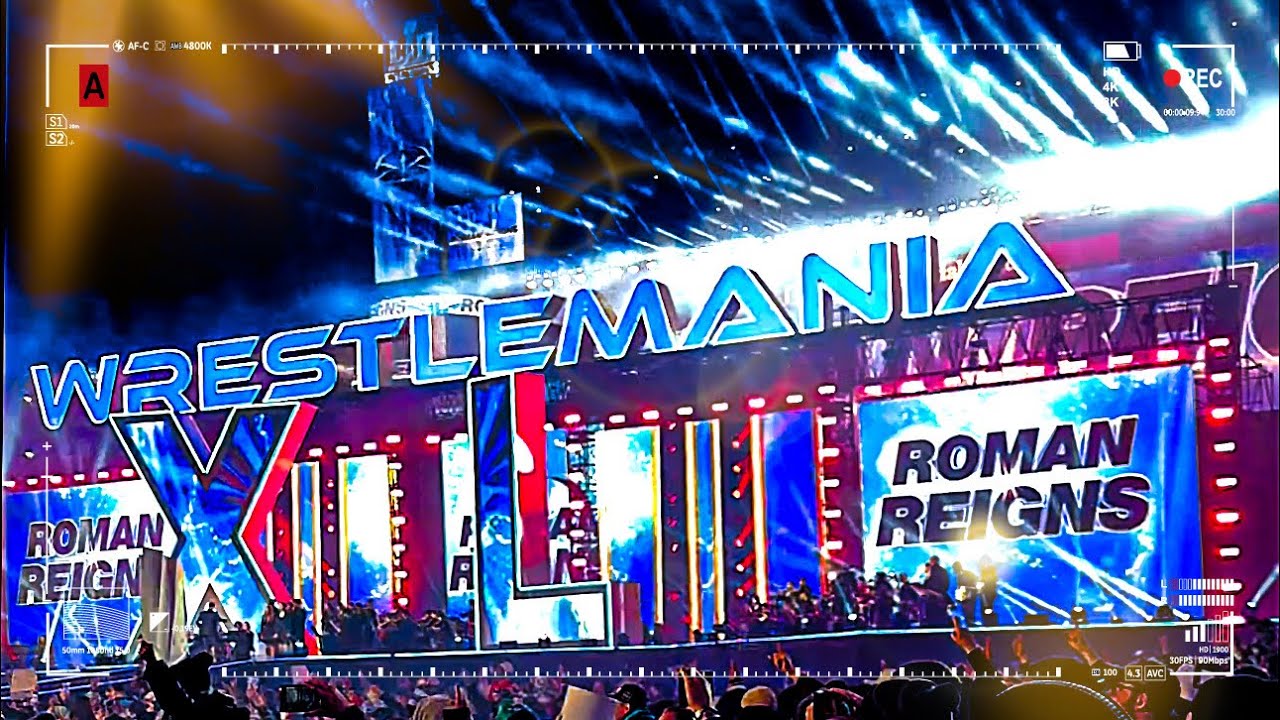 WWE WrestleMania 40 Roman Reigns Epic Full Entrance Live #wwe # ...