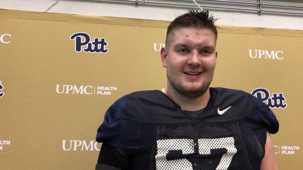 Pitt OT Gabe Houy 3/19/19 | Pitt Spring Practice | PSN - YouTube