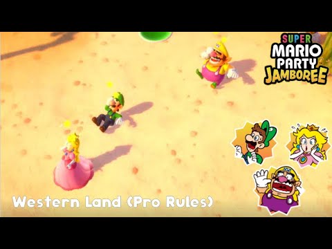 Super Mario Party Jamboree - Western Land (Pro Rules, Luigi Vs Peach Vs ...