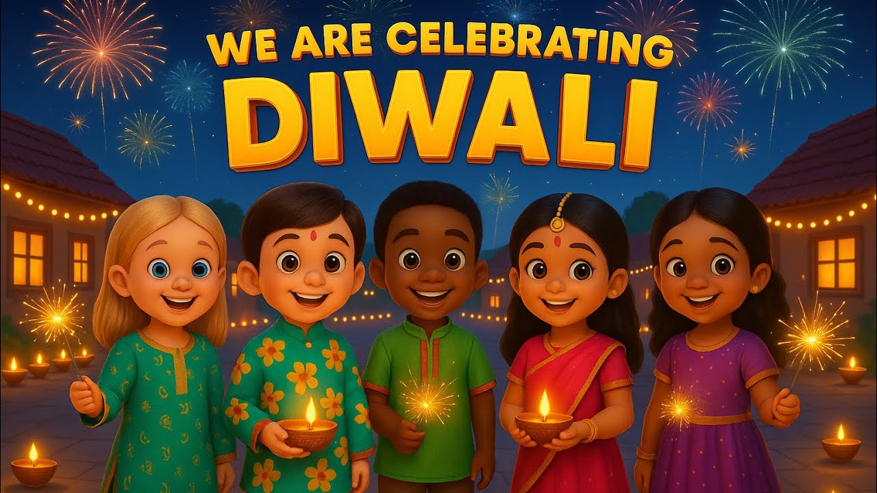 Diwali Song for Kids | Festival of Lights Rhyme | Indian Festival Song ...