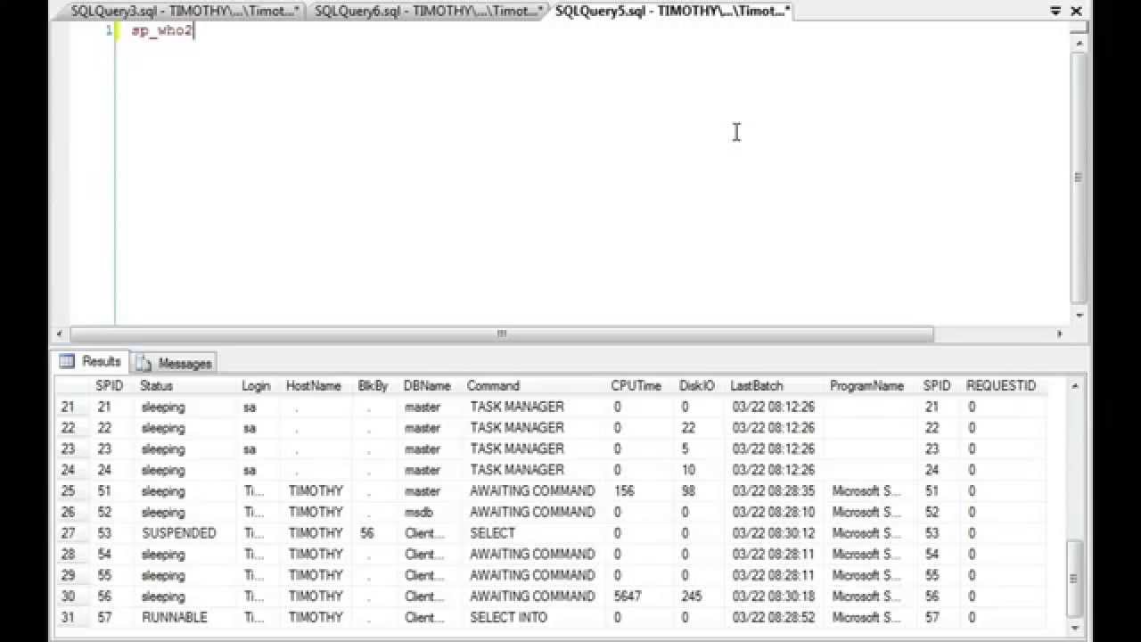 TSQL: Fast In SSMS, Slow In the Application Part II - YouTube