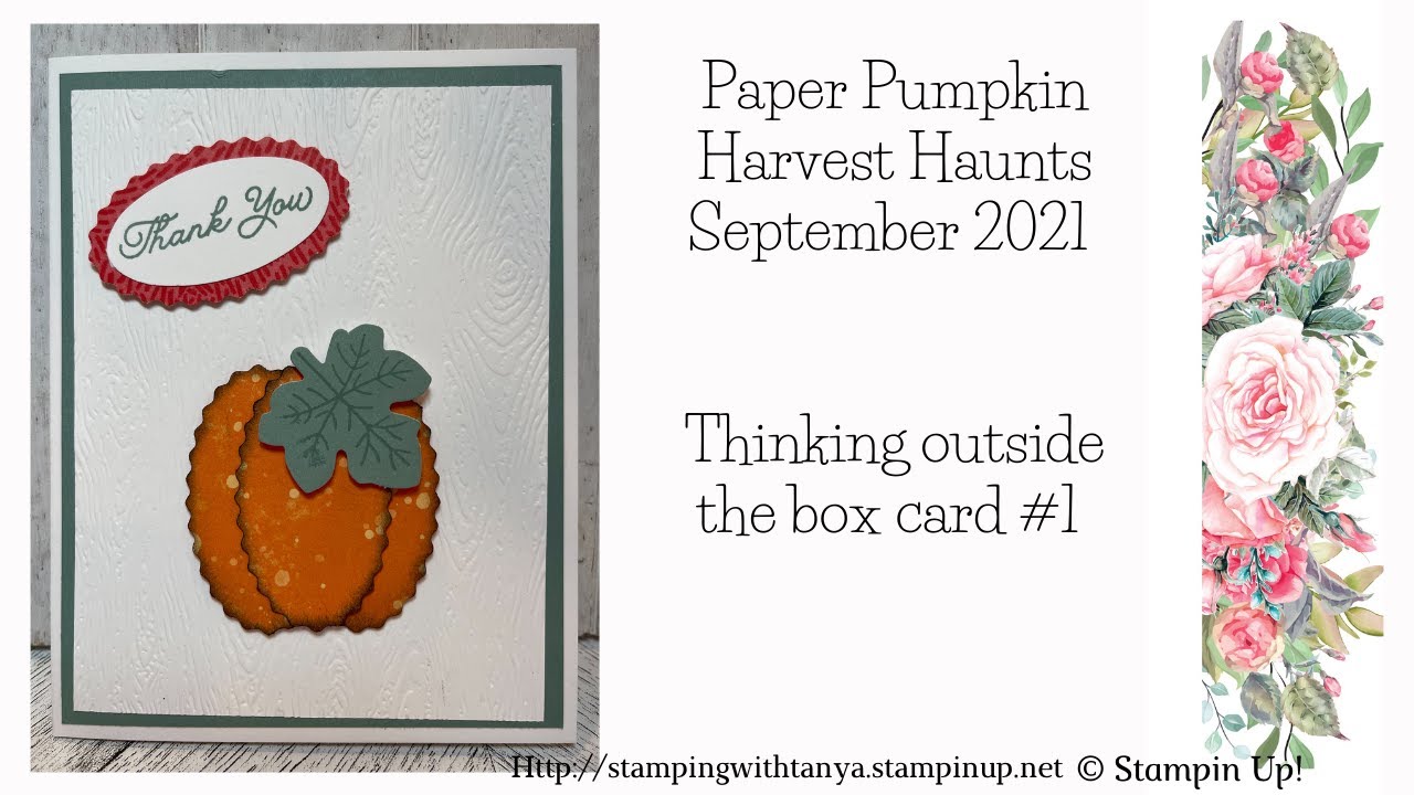 Paper Pumpkin September 2021 #1 Thinking outside the box - YouTube