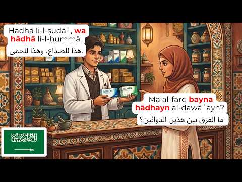 🇸🇦 15 Funny Pharmacy Chats | A1-A2 | Learn Arabic 💊