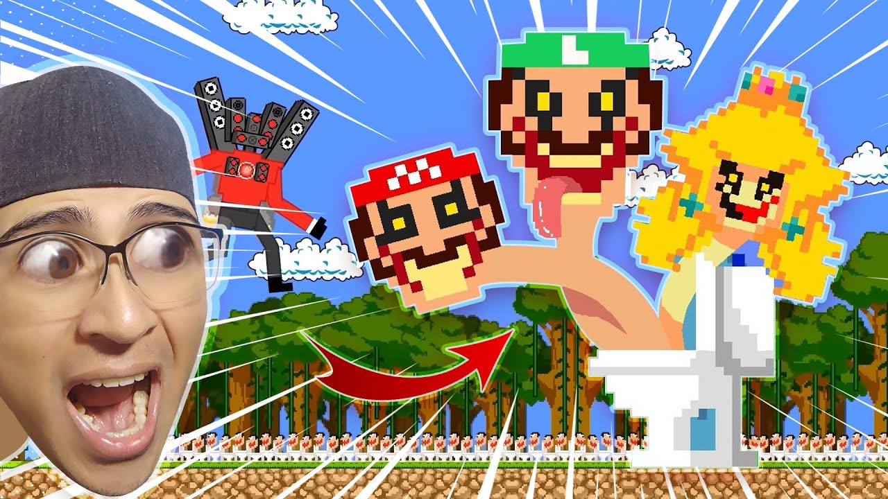 MARIO, LUIGI Y LA PRINCESA SON SKIBIDI TOILET 😱 🚽 | MARIO BROS Y ...