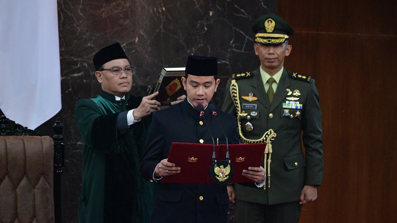 Gibran Rakabuming Raka Resmi Dilantik Sebagai Wakil Presiden Periode ...