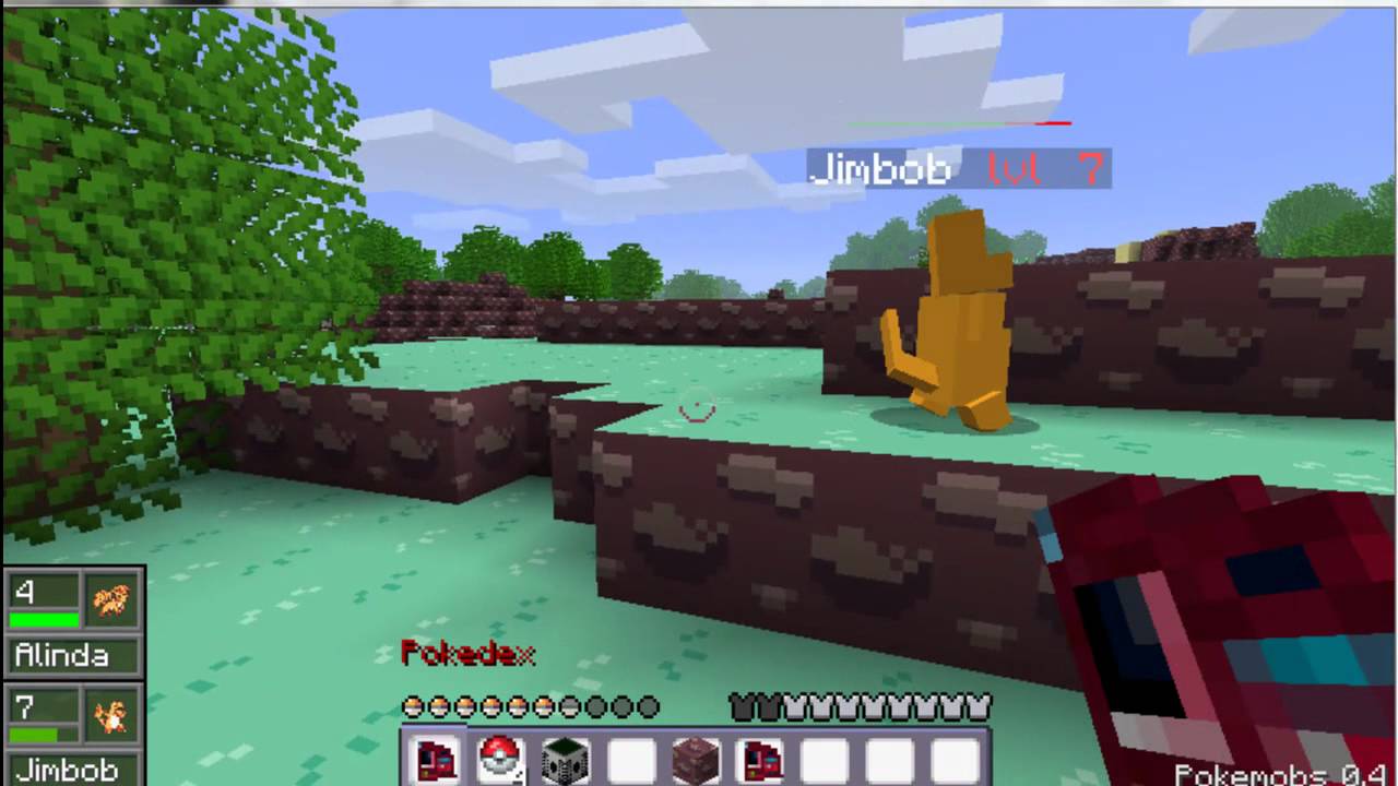 Minecraft: Pokecraft Ep. 1- Bring out the pokemob mod :D - YouTube
