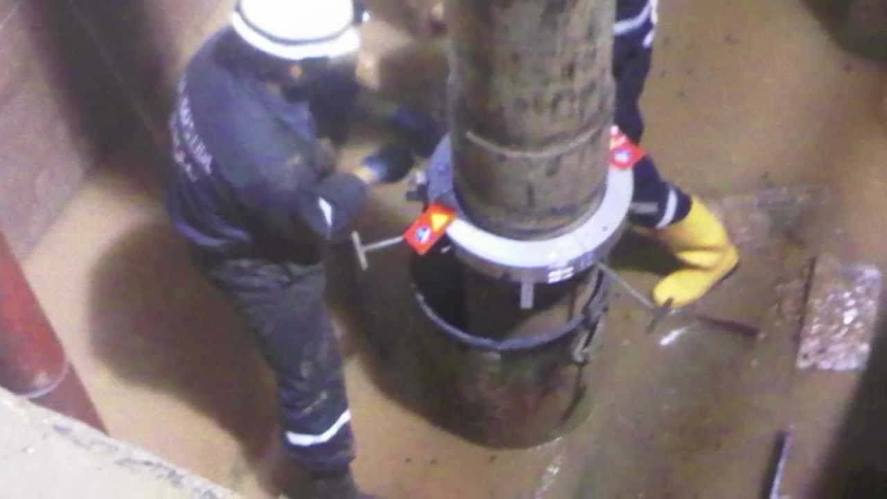 Corte Casing 9-5/8" - Máquina de Corte WACHS LCSF814/3 - YouTube