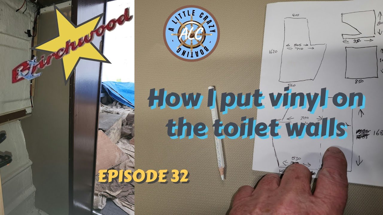 # 32 Adding VINYL to walls using Spradling Hitch boat restoration - YouTube