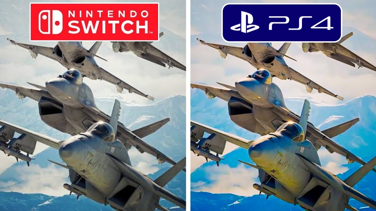 Ace Combat 7 Skies Unknown PS4 vs Nintendo Switch Graphics Comparison ...