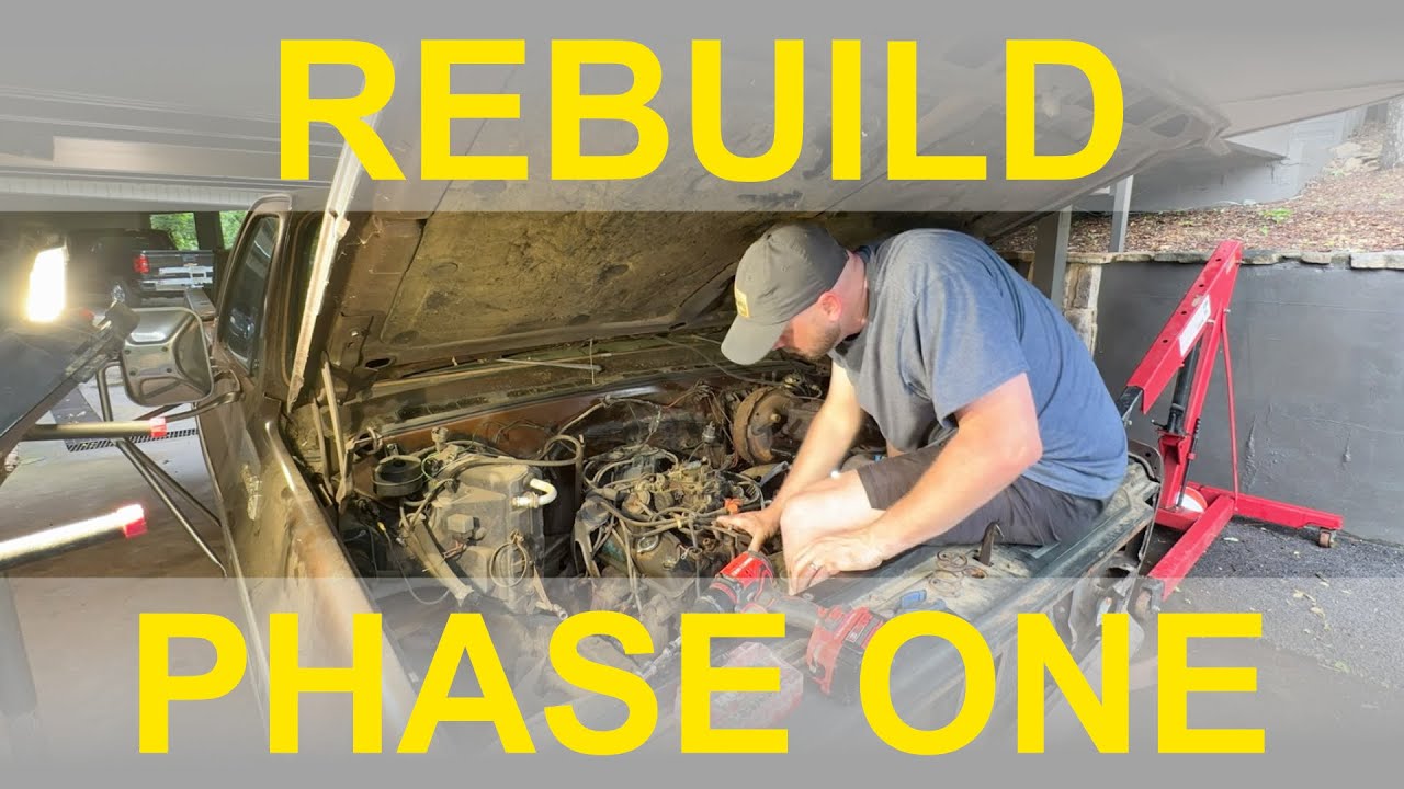 Square Body Rebuild: Phase 1 - Prepping for Engine Pullage - YouTube
