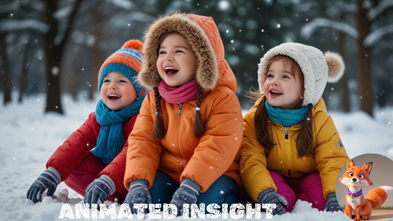 Winter Song (Fun in the snow) 🌨️ ☃️| Animated Insight 🦊 | Kids poems ...