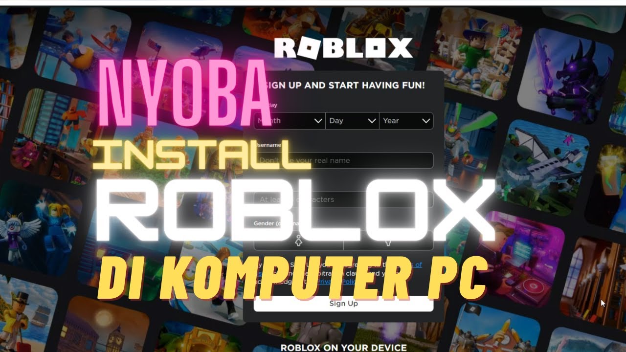 Coba Instal Game Roblox di komputer PC - Cara Instal Roblox di Laptop ...