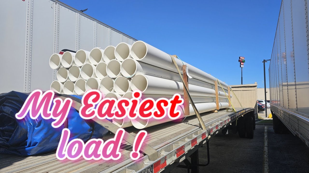 Prime inc female flatbed driver SE regional / My easiest load ever ...