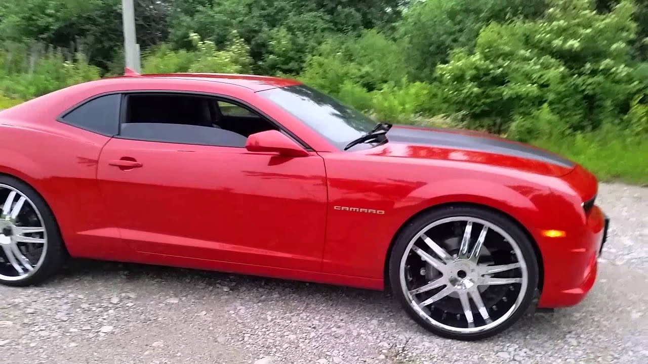 2012 Chevrolet Camaro SS 6.2L LSA engine on 24s - YouTube