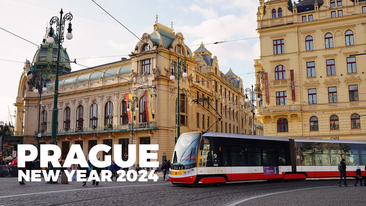 New Year's Eve Prague 2024 - Walking tour 4K HDR - YouTube