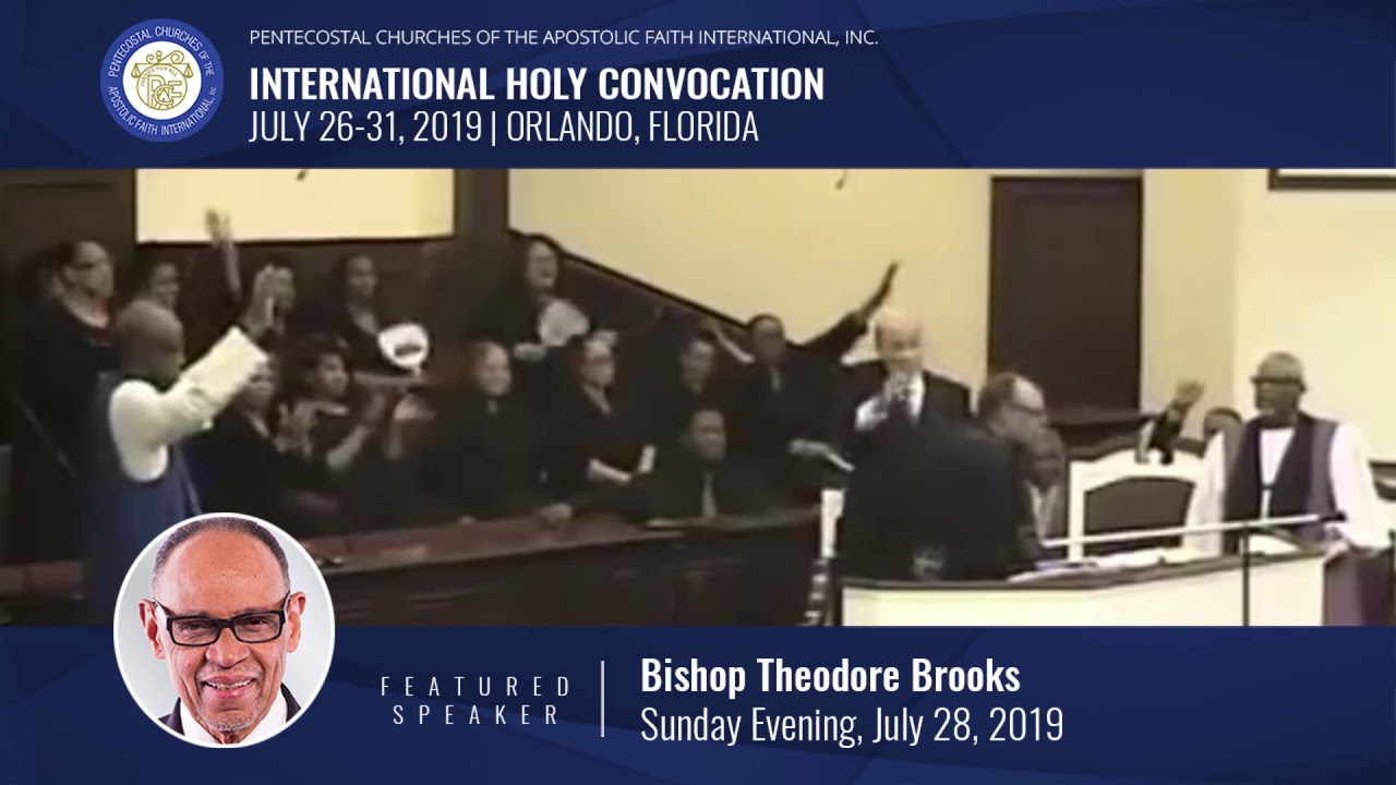IHC 2019 Sunday Night Evening Speaker - Bishop Theodore Brooks - YouTube