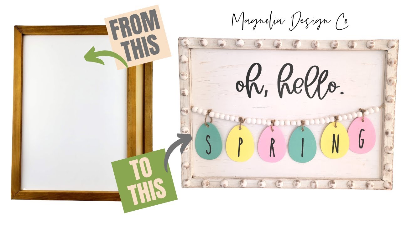 How to make a DIY Wood Sign l Spring DIY l Spring Crafts l Spring DIY ...