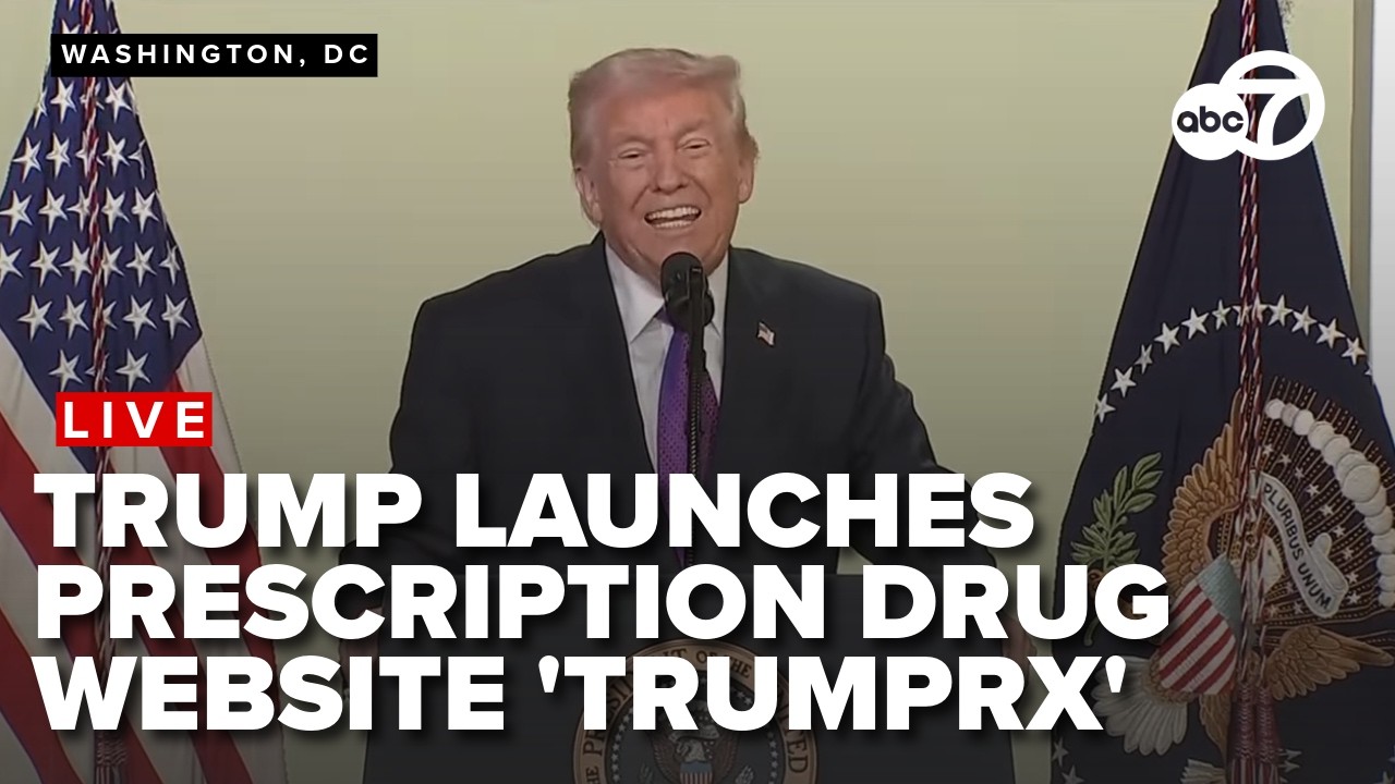 LIVE | President Donald Trump launches medication website 'TrumpRx ...