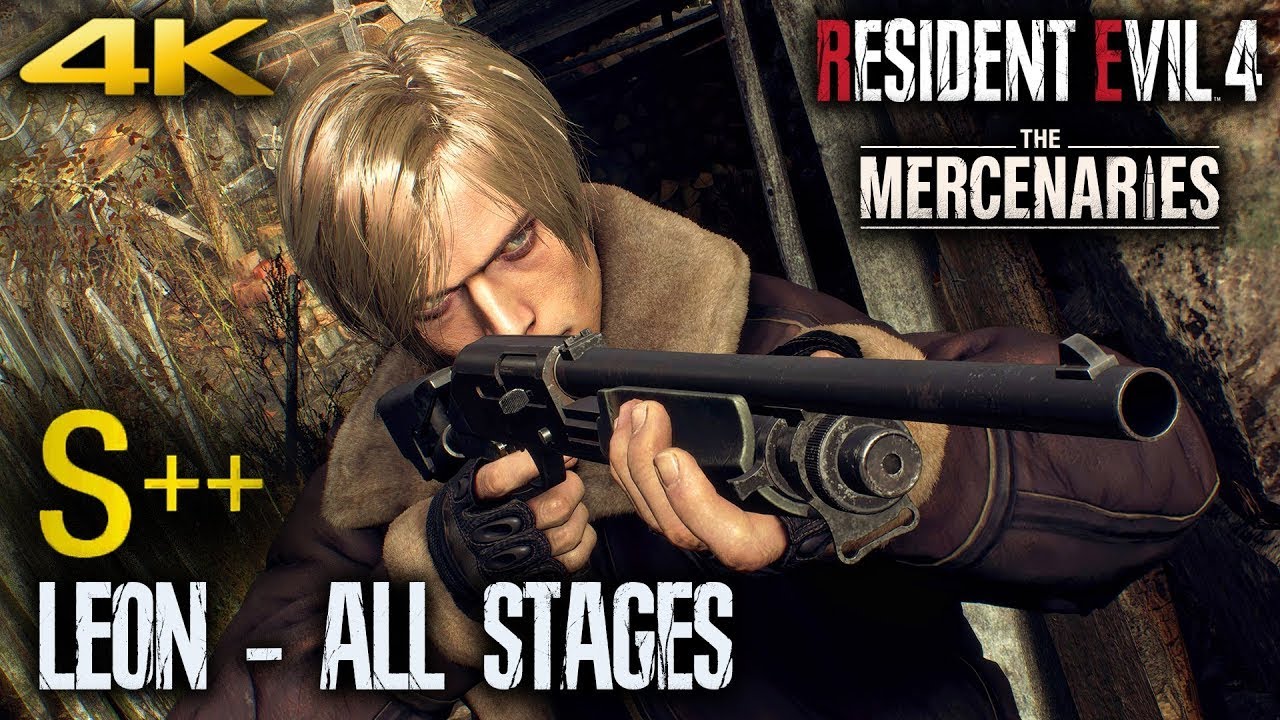 Resident Evil 4 Remake - Leon Rank S++ Village - The Mercenaries ...