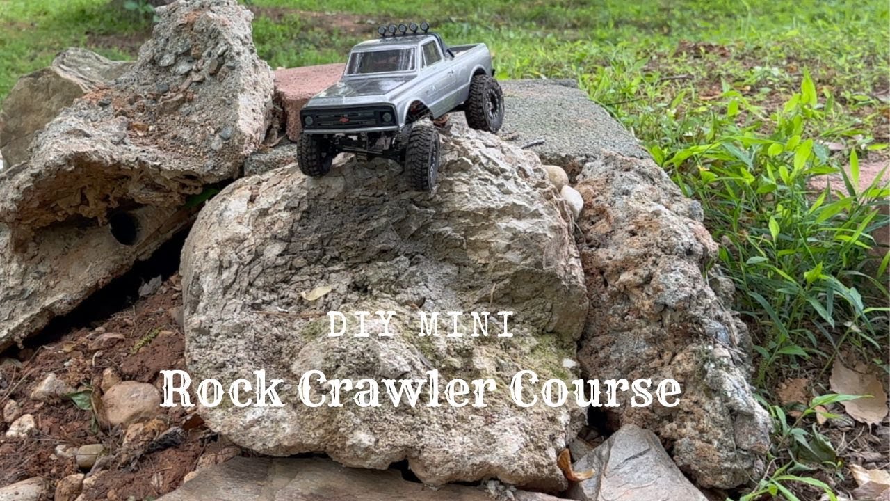 DIY Mini Rock Crawler Course still working on it. - YouTube