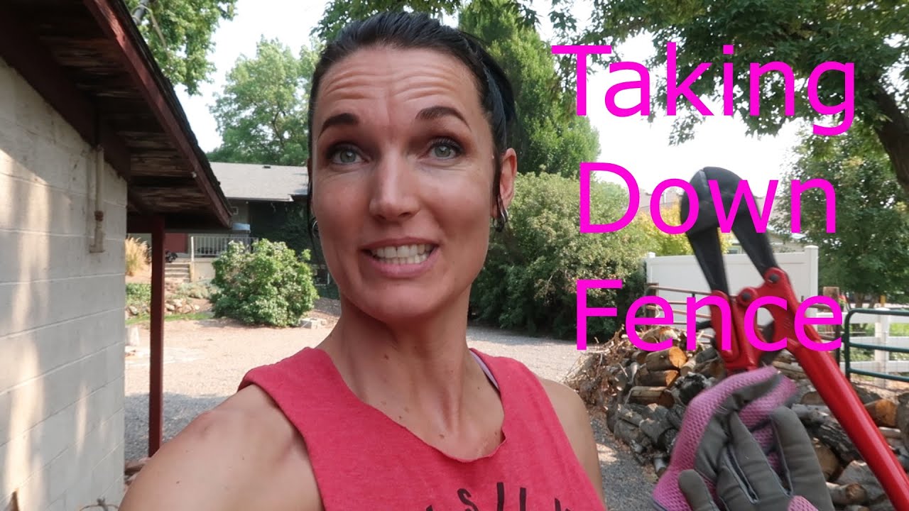 Taking Down Fence- DIY - YouTube