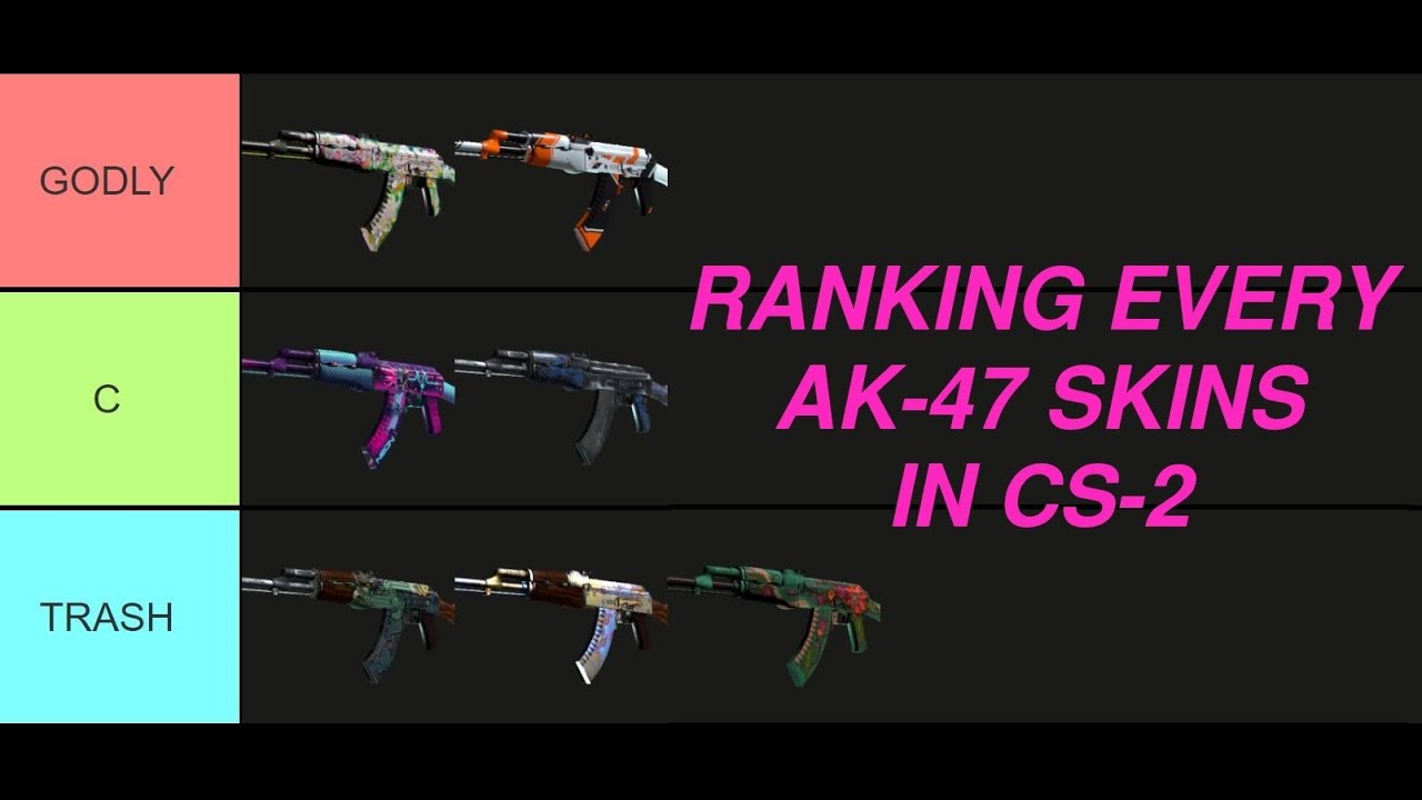 Ranking Every AK-47 Skins In Counter Strike 2 (CS2) - YouTube