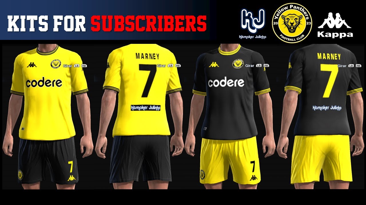 KITS - Yellow Panthers - PES 2013 - YouTube