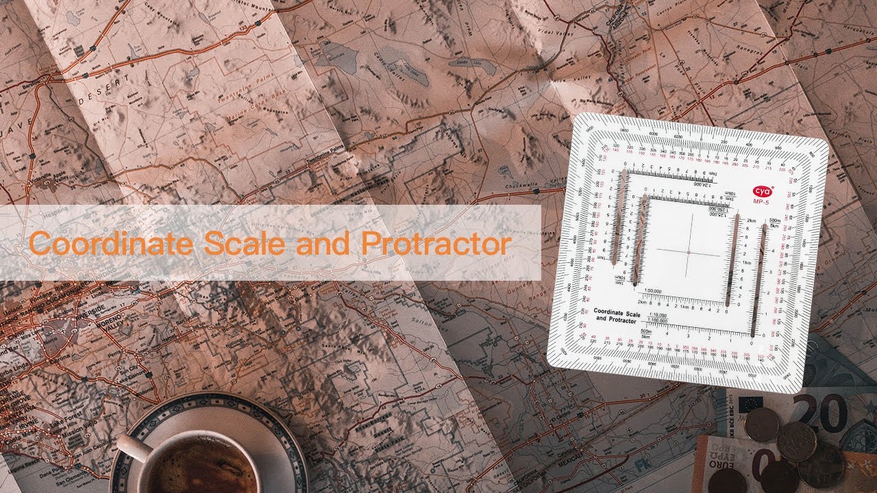 CYA Military Coordinate Scale and Protractor - YouTube
