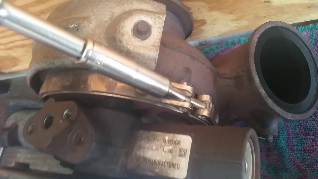 Removing/cleaning turbo ford 6.0l powerstroke - YouTube