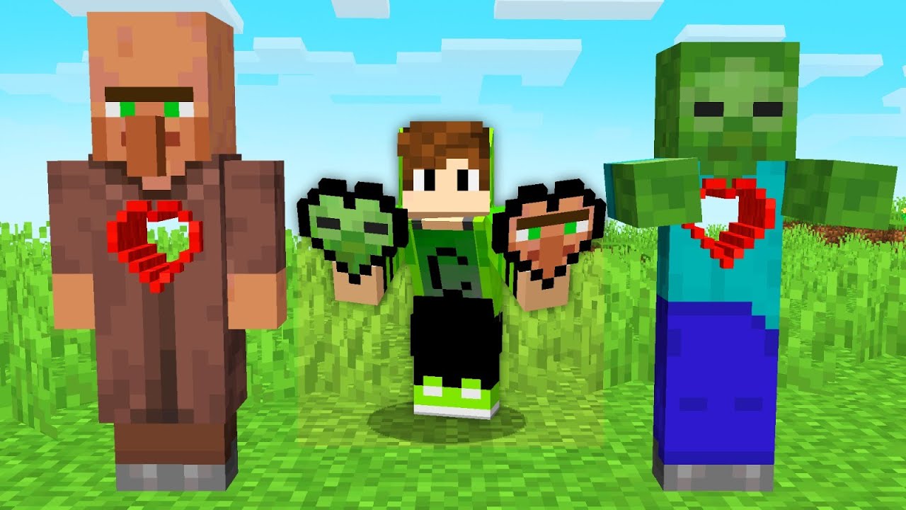 I Swapped Mobs HEARTS In Minecraft - YouTube