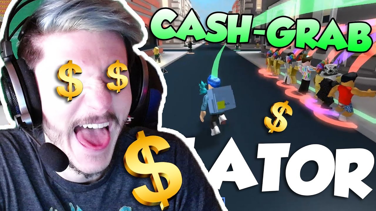 GIVE ME ALL YOUR MONEY!! / Cash Grab Simulator / Roblox - YouTube