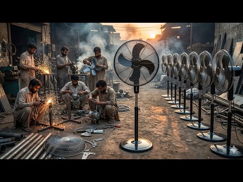 Inside Pakistani Fans Factory – How High Speed Pedestal Fans Are Made