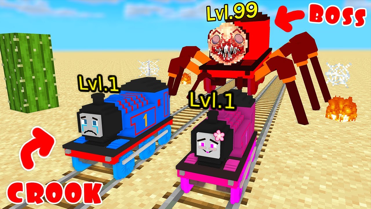 CROOK Thomas vs BOSS Choo Choo Charles - Minecraft Animation - YouTube