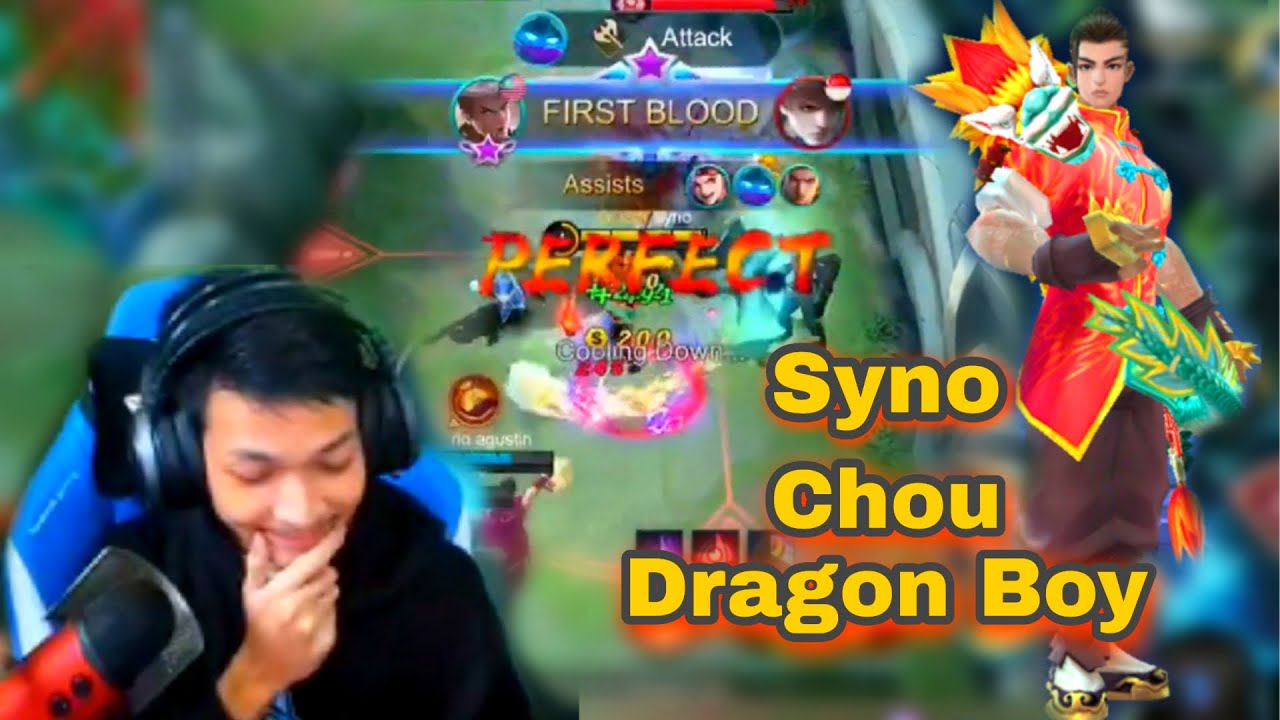 Chou Dragon Boy Gameplay By • Syno • Hyper Mid Lane | Mobile Legends ...